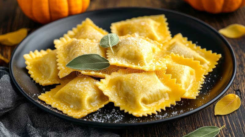 The Ultimate Pumpkin Ravioli, Pumpkin Food, and Gourmet Pasta Stock ...