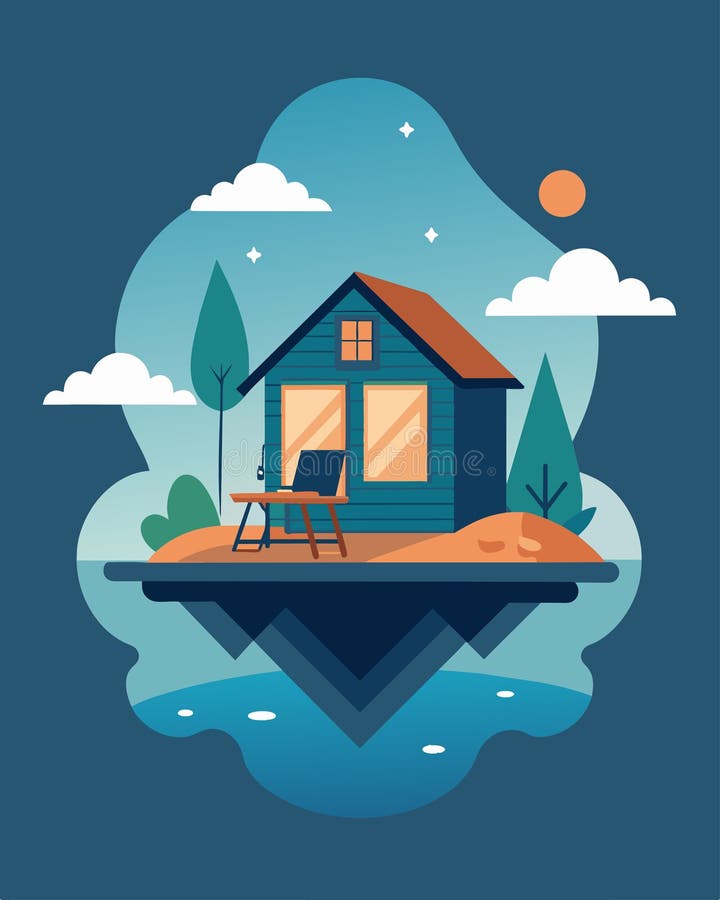 The Ultimate Remote Work Setup with a Floating Cabin Providing a Serene ...