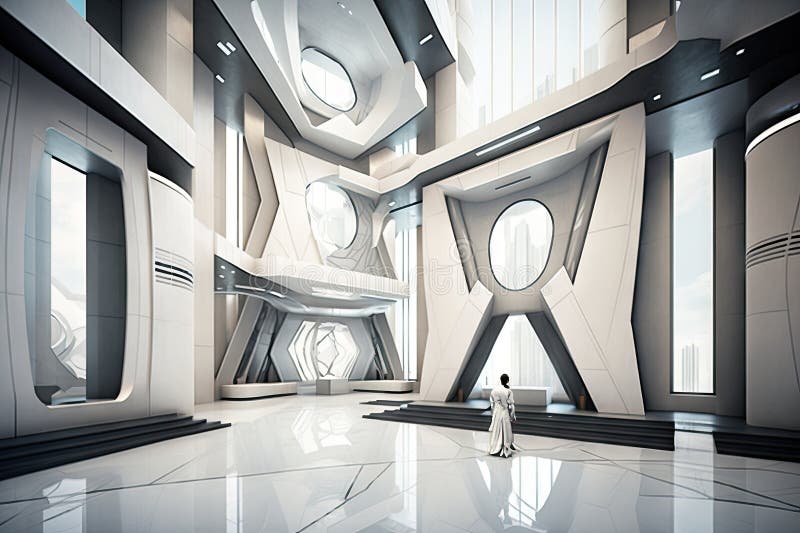 Ultimate White Hall of the Future, with High-tech Amenities and ...