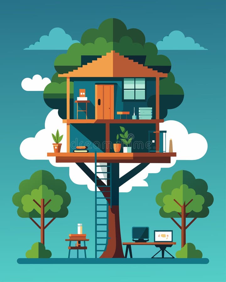 The Ultimate Workcation a Luxurious Treehouse with a Spacious ...