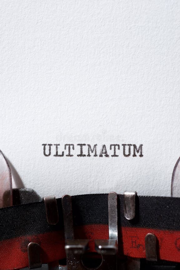 Ultimatum concept view stock image. Image of diplomacy - 214287589