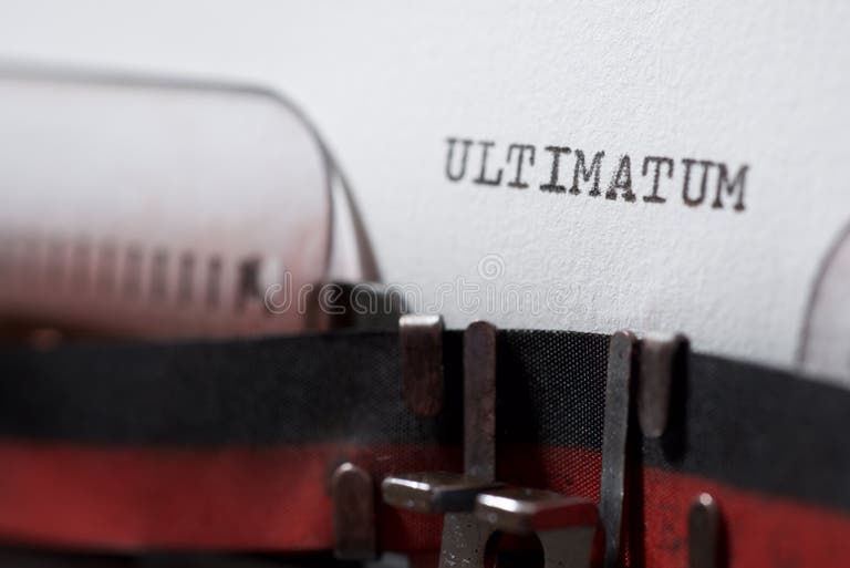 Ultimatum concept view stock image. Image of embassy - 214287595