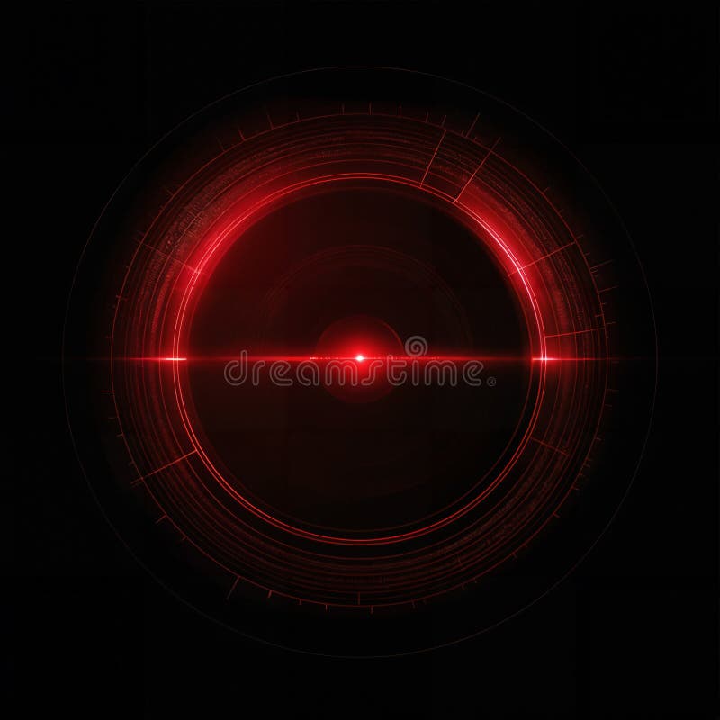 Ultra-clear 4K Glowing Circular Light Effect Stock Illustration ...