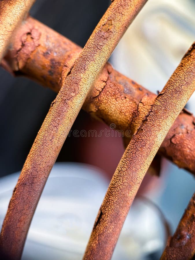 Full Frame View of a Rusty Industrial Grate Stock Image - Image of view ...