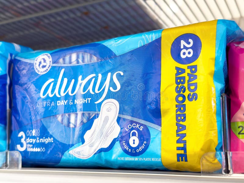 Always Ultra Day and Night Feminine Pads with Odor Lock Technology ...