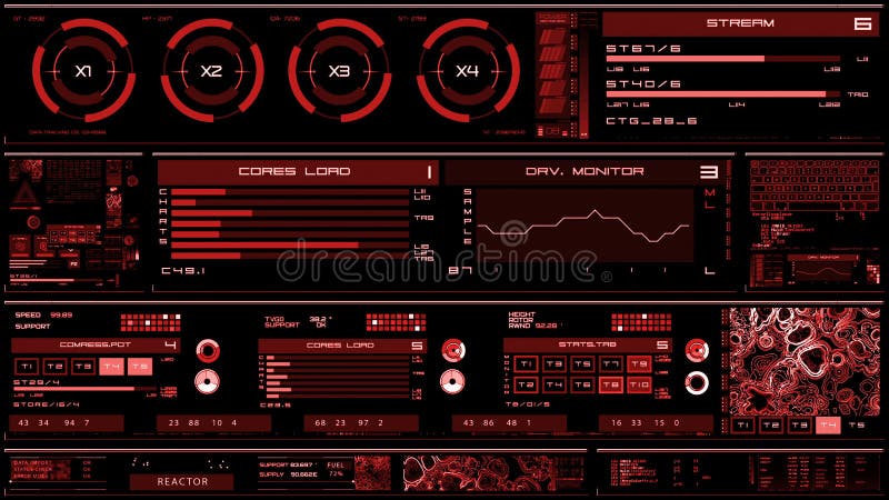 Red Hacker Code on Screen Graphic Element Background Stock Video ...