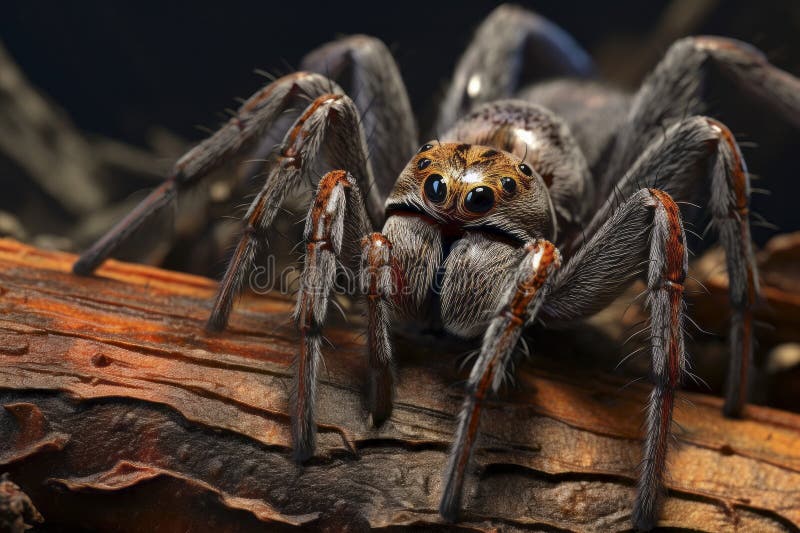 Intricate Spider Close-Up stock illustration. Illustration of tiny ...