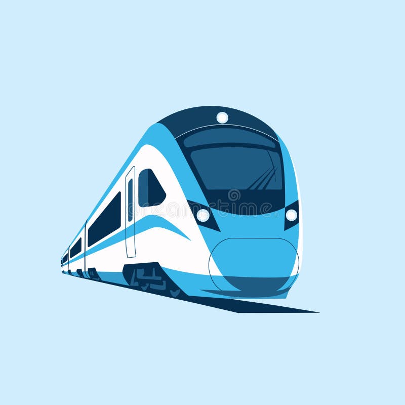 Ultra-Fast High-Speed Train for Efficient Transportation Stock Vector ...