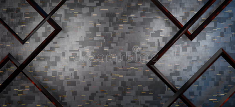 Ultra Hd Sci-fi Triangle Red Neon Light on Black Background Abstract 3d ...