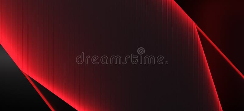 Ultra Hd Sci-fi Triangle Red Neon Light on Black Background Abstract 3d ...