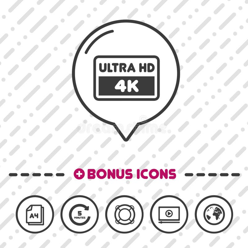 4k Ultra Hd Icon Gold Stock Illustrations – 306 4k Ultra Hd Icon Gold ...