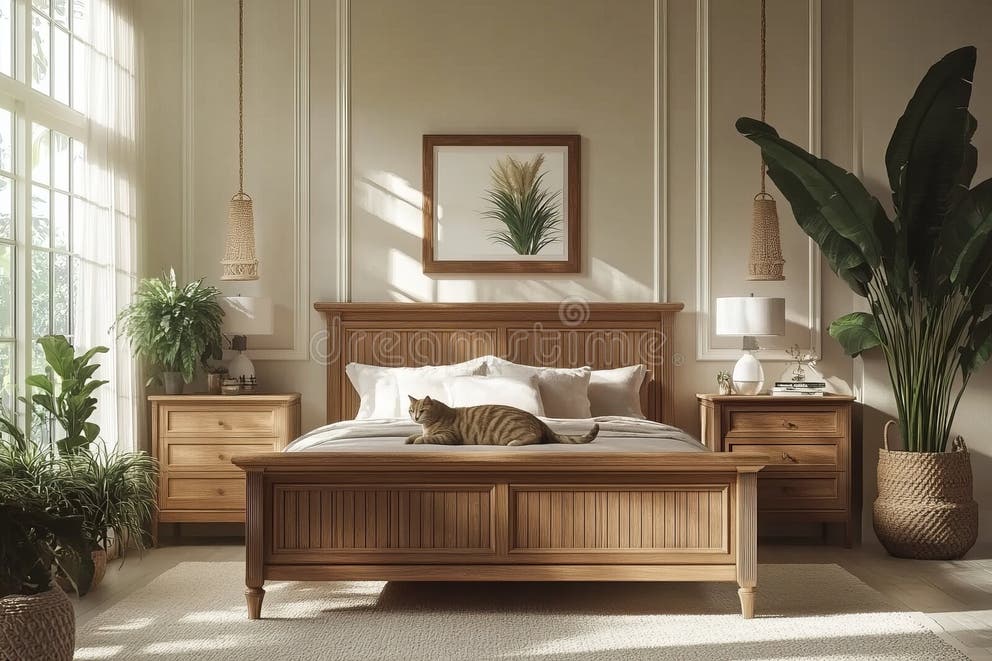 Ultra Hd Visuals of a Beautiful Bedroom Interior Designed To Create a ...