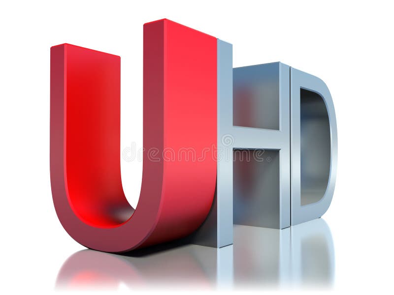 Ultra High Definition Television Technology Concept Stock Illustration ...