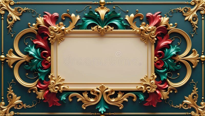Baroque Rococo Border Frame Stock Illustrations – 26,299 Baroque Rococo ...