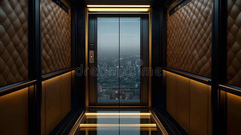 Ultra Luxurious Skyscraper Elevator with Elegant Design and Stunning ...