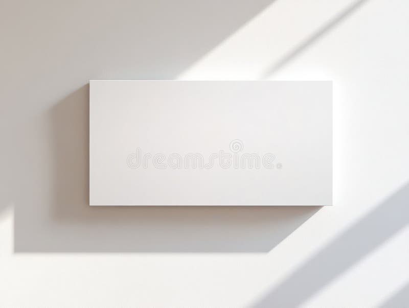 Ultra Minimalist White Canvas Design for Modern Interior Spaces Stock ...