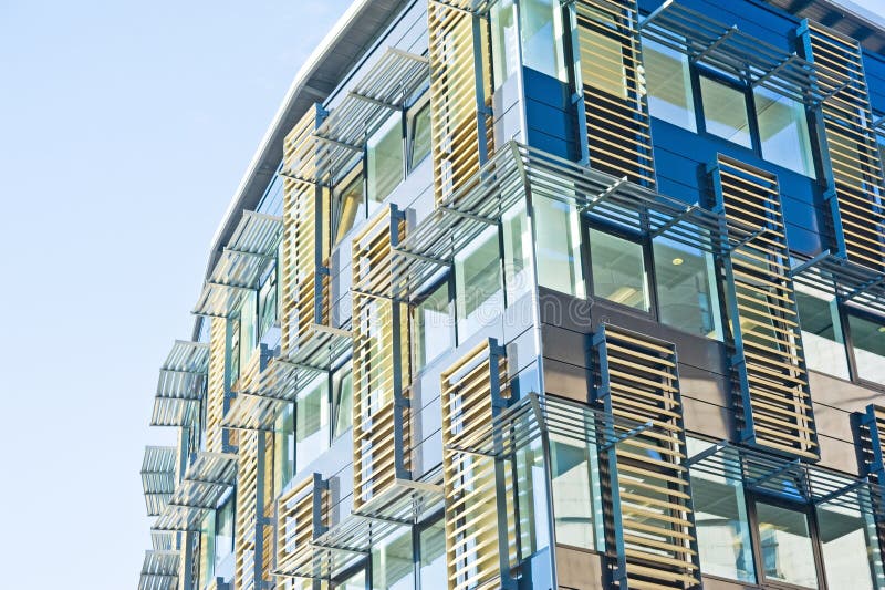 Ultra-modern Building: Advanced Design. Stock Image - Image of ...