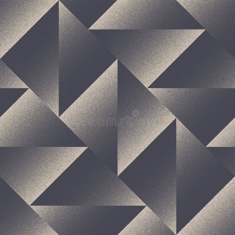Ultra Modern Geometric Seamless Pattern Trend Vector Dotwork Abstract Background Stock Vector ...