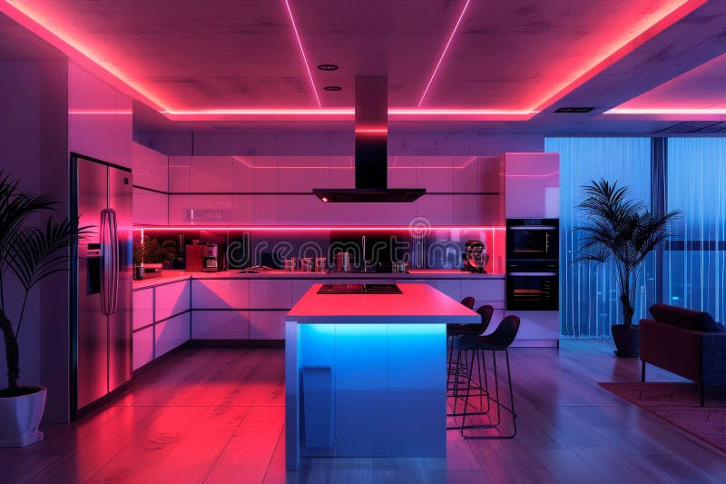 Ultra Modern Kitchen with Smart Appliances and High Tech Features ...