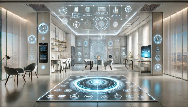 Ultra Modern Smart Home Interior Showcasing Advanced Technology and Innovation Stock Image ...