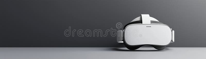 Ultra-modern VR Glasses Lying on a Neutral Surface Stock Illustration ...