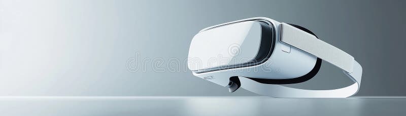 Ultra-modern VR Glasses Lying on a Neutral Surface Stock Illustration ...