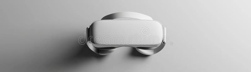Ultra-modern VR Glasses Lying on a Neutral Surface Stock Illustration ...