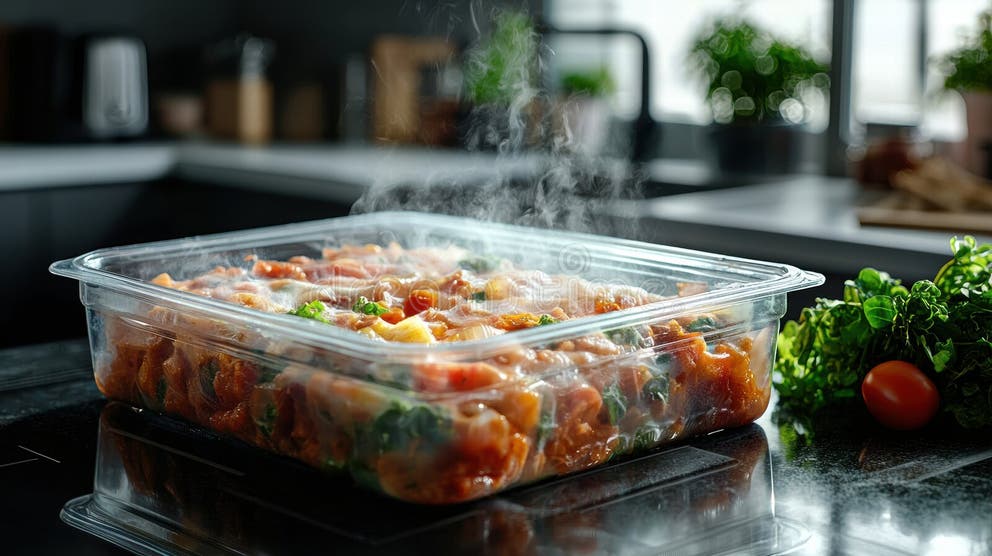 Ultra-processed Foods Concept. Steaming Ultra-processed Foods in ...