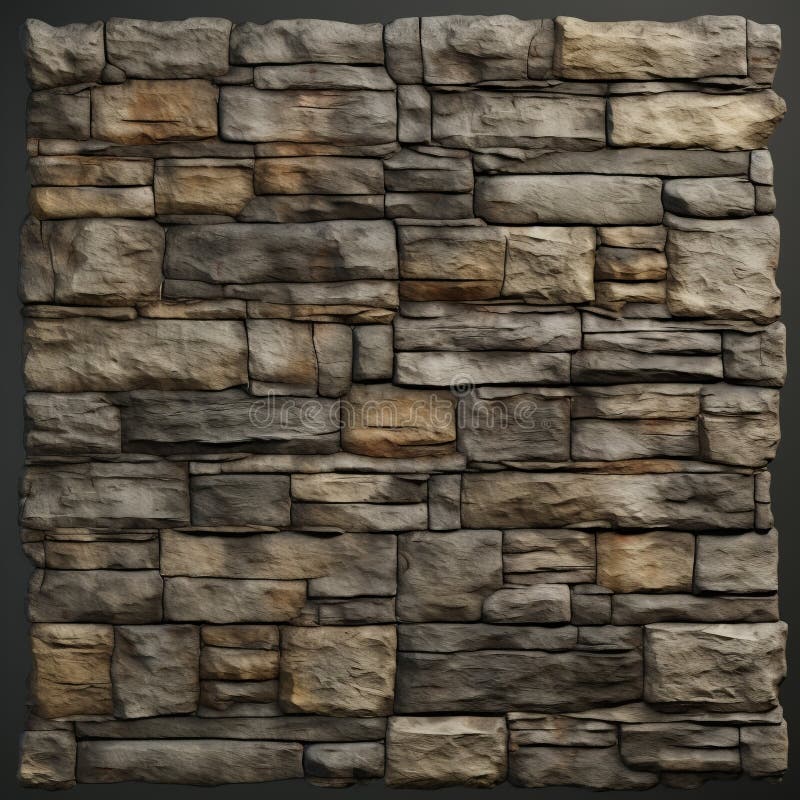 Ultra Realistic 3d Stone Wall Texture: Seamless Medieval Stacked Stone ...