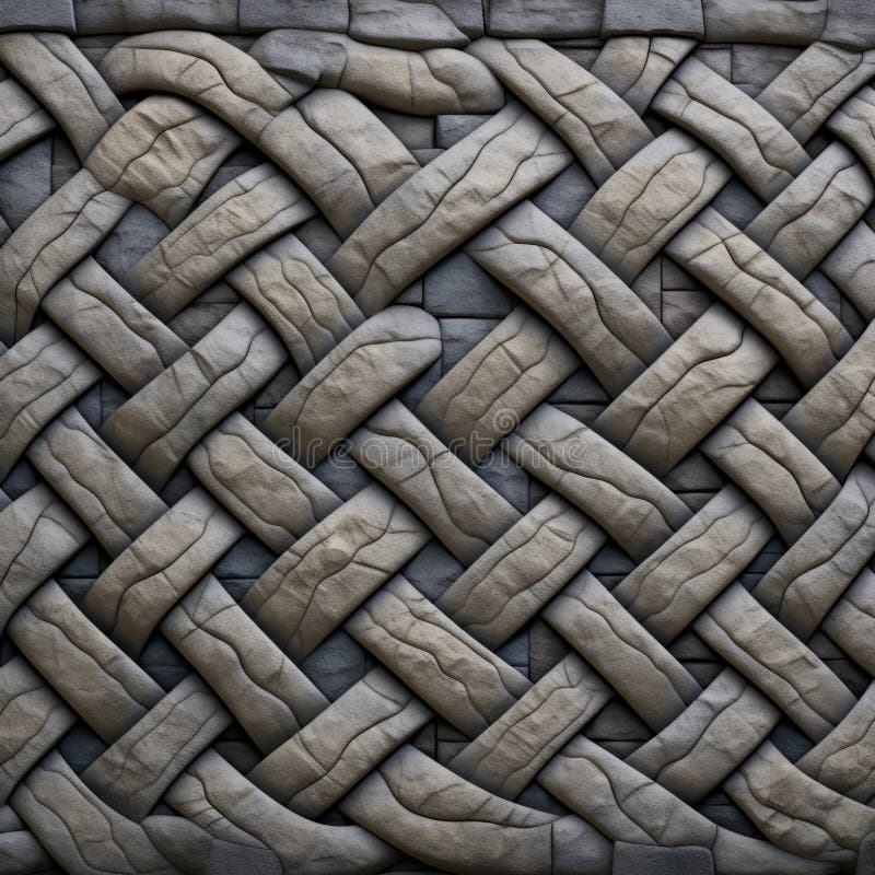 Ultra Realistic Braided Stone Wall with Medieval Stacked Texture Stock ...