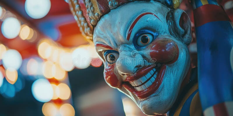 Ultra-realistic Circus Clown with Dramatic Expression and Vivid Colors ...