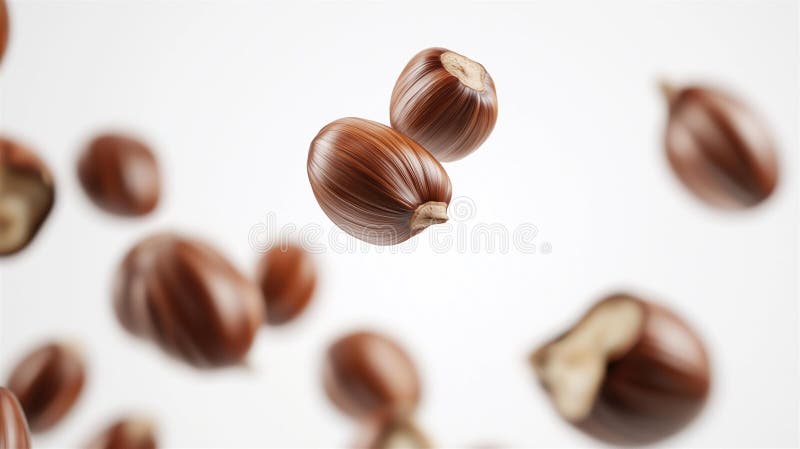 Ultra-realistic Close-up of Fresh Brown Chestnuts with Textured Shells ...