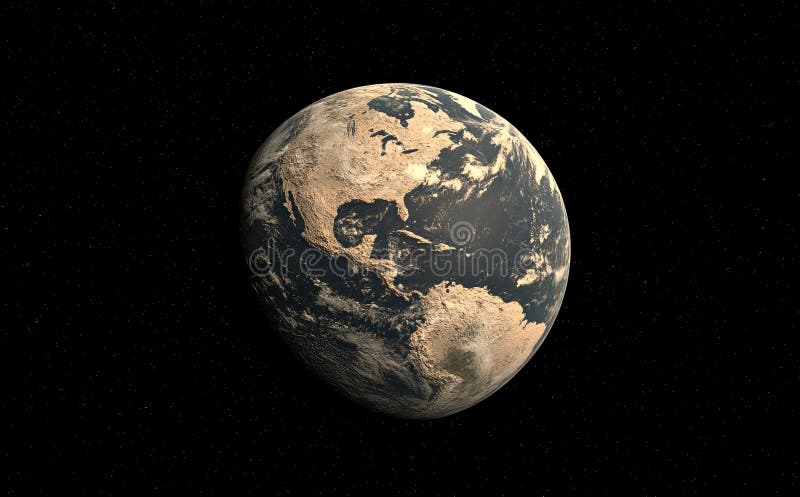 An Ultra-realistic 3D Visualization of Planet Earth in 5K. High-quality ...