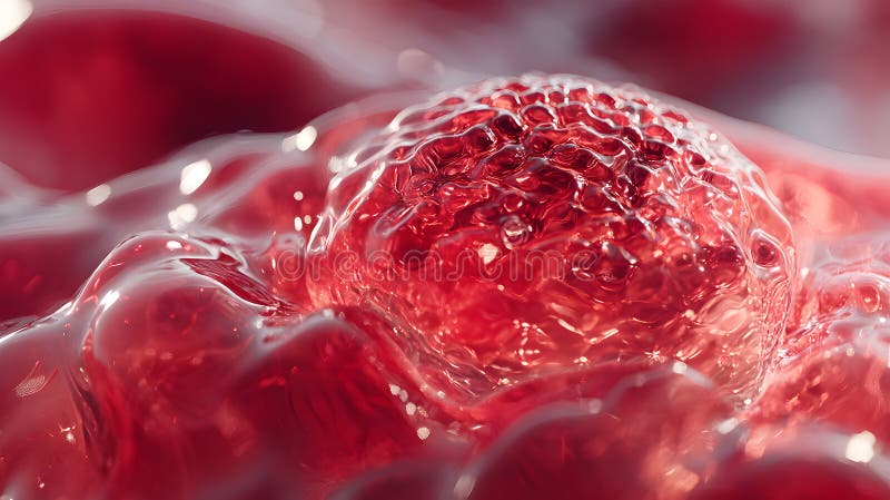 An Extreme Close-up of a Red Blood Cell Revealing Its Intricate Surface ...