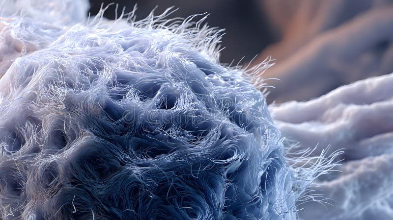 Detailed Visualization of White Blood Cell Under Extreme Magnification ...