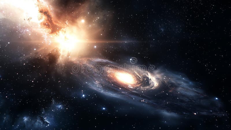 Ultra-realistic Image of a Black Hole with Swirling Light in an ...