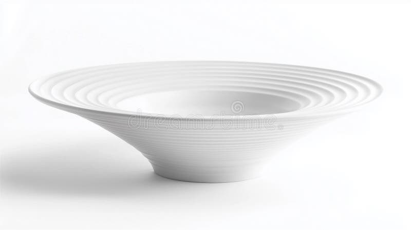 Ultra-realistic Image of a White Ceramic Pasta Bowl with a Wide Brim ...