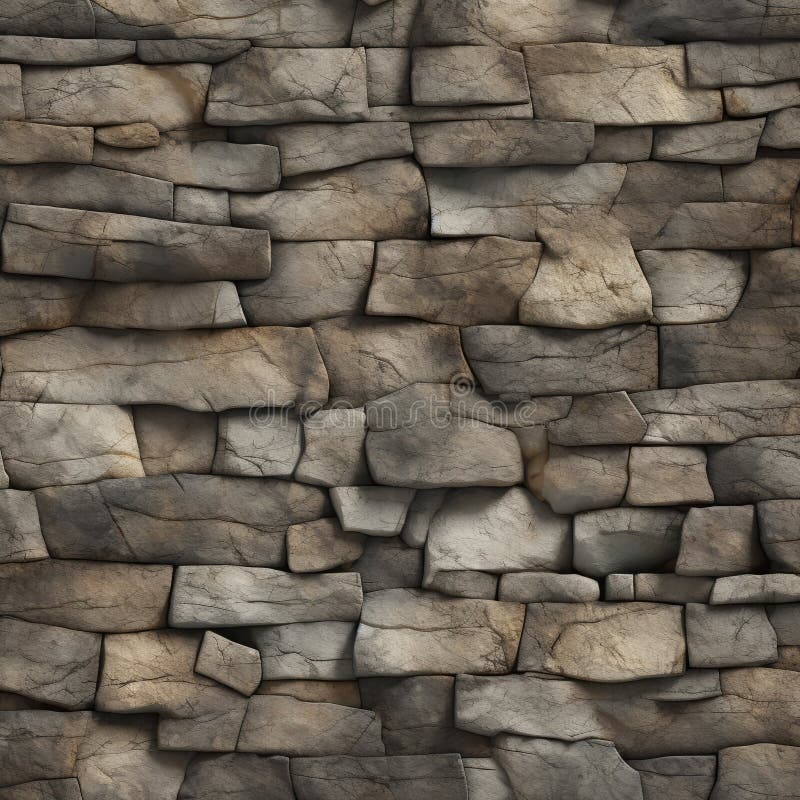 Ultra Realistic Medieval Stacked Stone Texture Wallpaper Stock ...