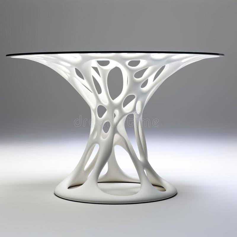 Ultra Realistic Table on Pure White Background Design Stock ...