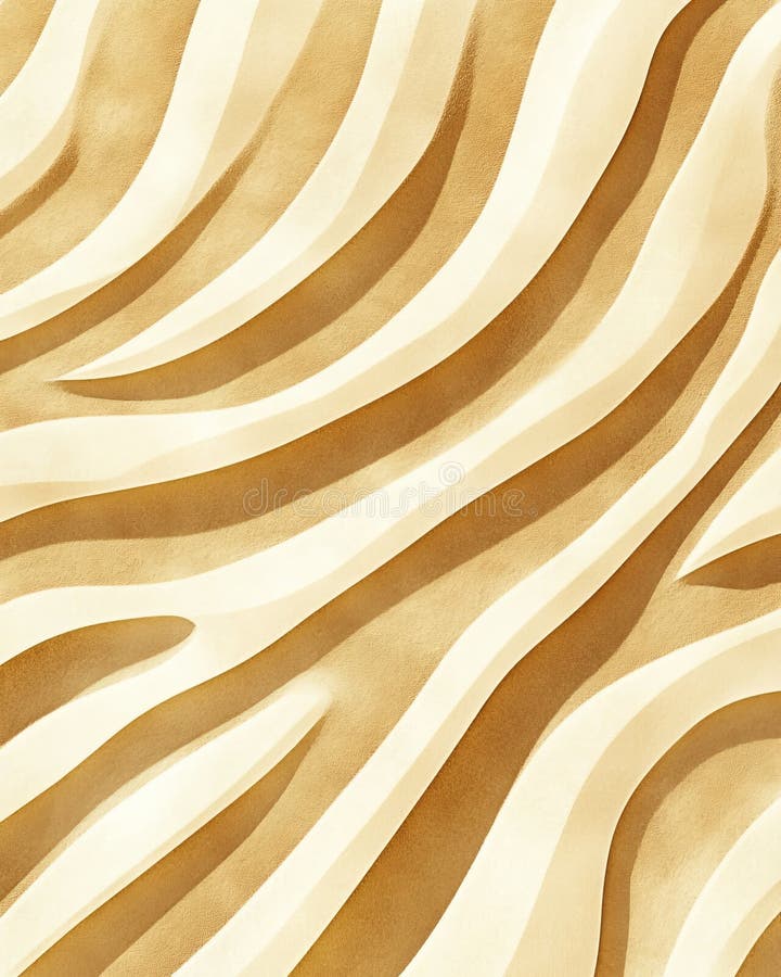 Tileable Ultra-Realistic Zebra Stripes Desert Sand Ochre Cream Stock ...