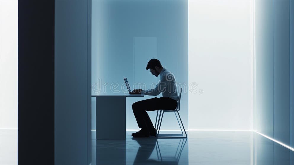 Ultra-realistic View of a Software Developer Coding on a Sleek Laptop ...