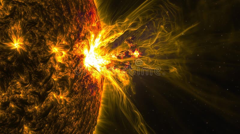 Ultra-realistic View of a Solar Flare Erupting from the Sun?s Surface ...