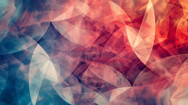 Ultra-sharp Geometric Pattern, Overlapping Translucent Shapes, Subtle ...