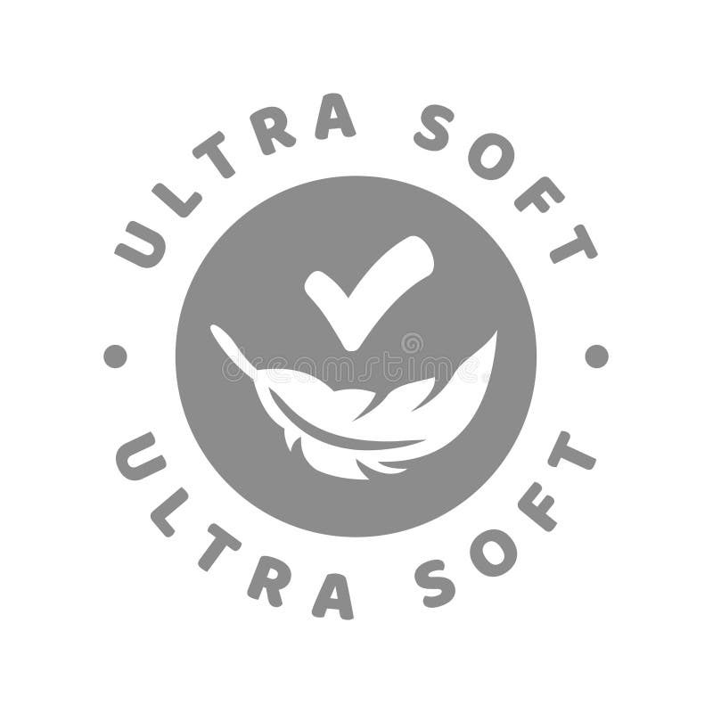 Ultra Soft Label with Feather Stock Vector - Illustration of icons ...