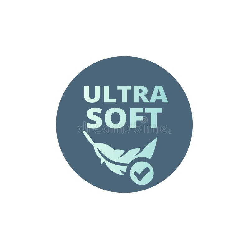 Ultra Soft Material Vector Label Stock Vector - Illustration of ...