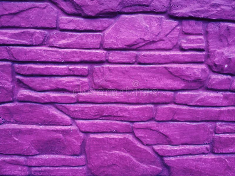 Ultra Violet Bricks Horizontal Pattern Background Stone Wall Texture ...