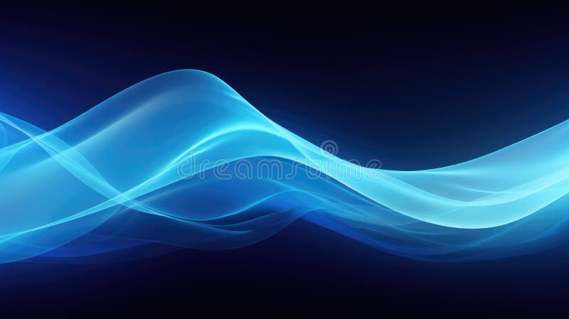 Ultra Wide Abstract Blue Background, Abstract Illustration Stock ...