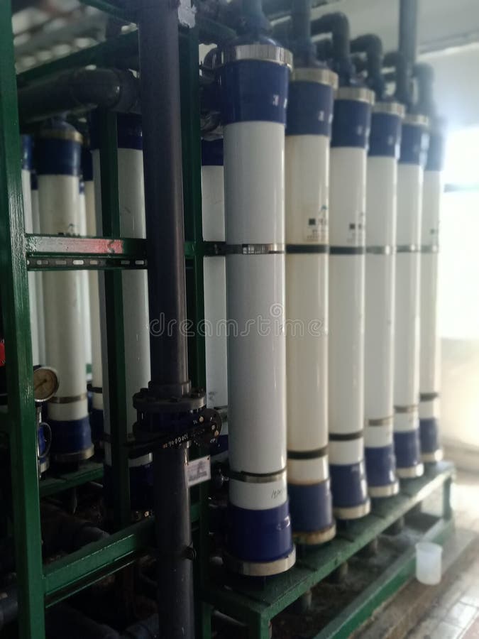 Ultrafiltration Water Treatment Plant Stock Image - Image of water ...