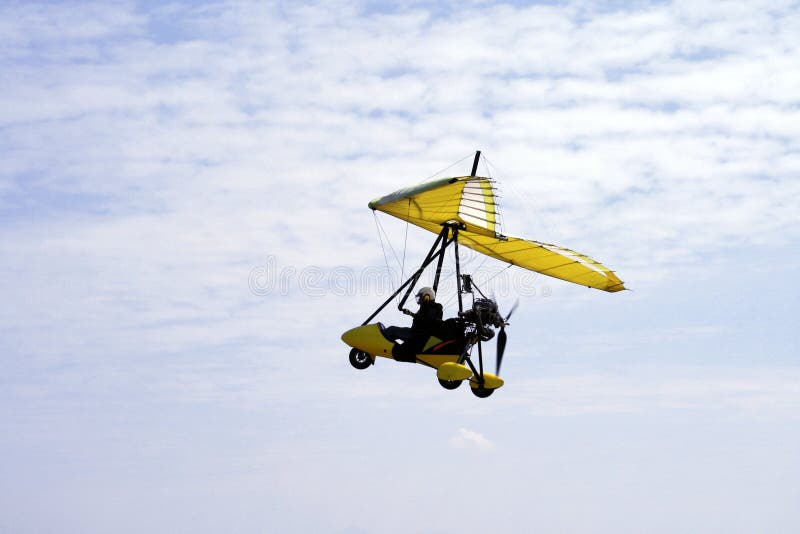 Ultralight aircraft 1 stock photo. Image of soaring, wheels - 4359290