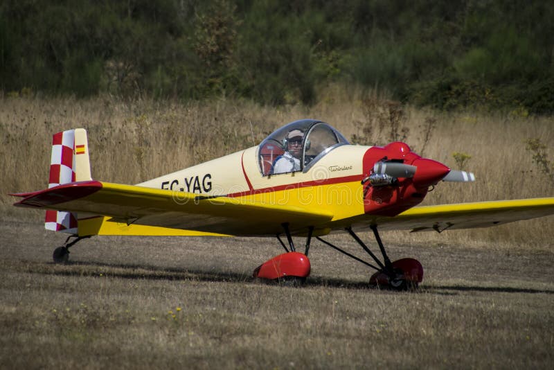 Ultralight Plane Flying in an Airfield Editorial Photo - Image of ...